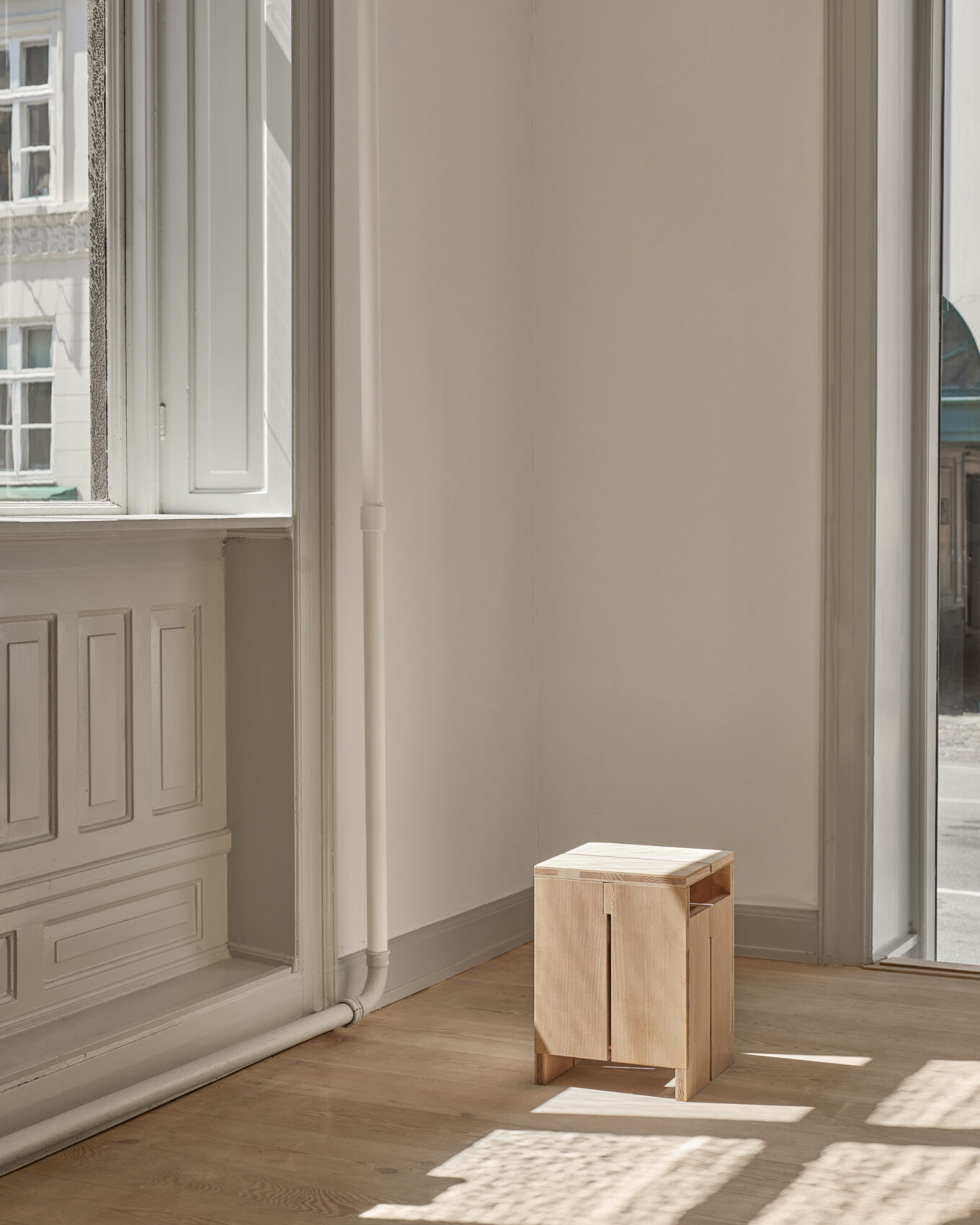 Studio Stool - Inspired by ash wooden flooring